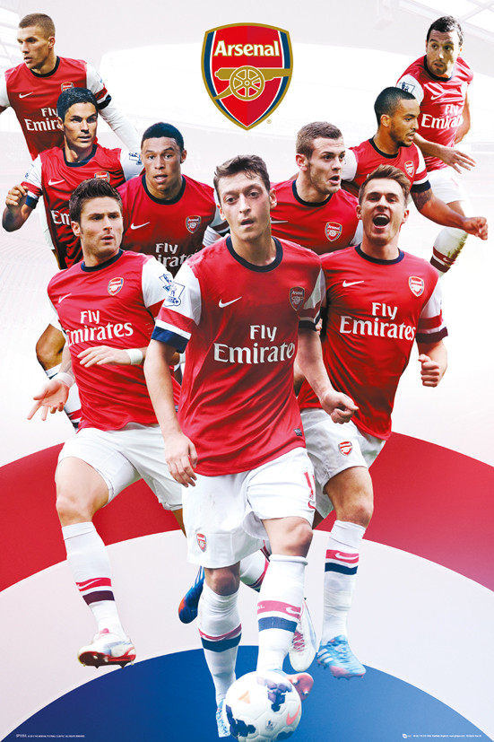 Poster, Quadro Arsenal FC - Players 13/14 | Poster sul muro | 3+1 ...