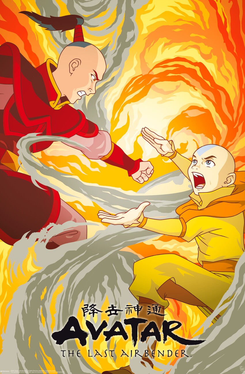 Poster, Quadro Avatar - Aang vs Zuko | Poster sul muro | 3+1 GRATIS ...