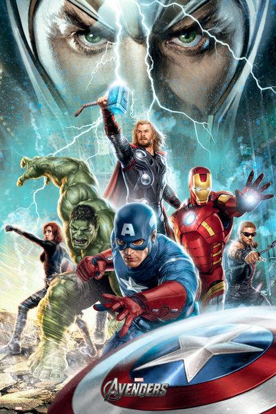 Poster, Quadro AVENGERS - power | Poster sul muro | 3+1 GRATIS ...