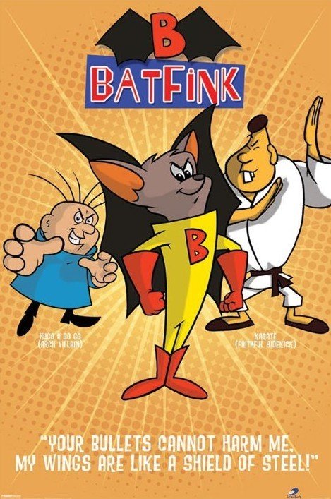 Plakat BATFINK - orange | Poster an der Wand | 3+1 GRATIS | Europosters