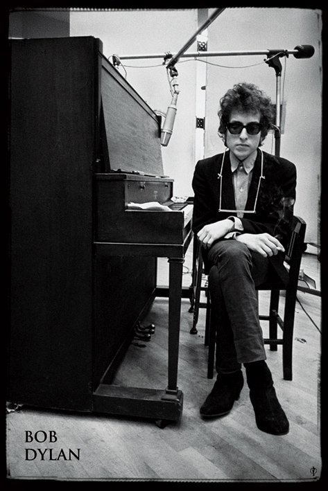 Poster, Affisch Bob Dylan - piano | Affischer på vägg | 3+1 GRATIS ...