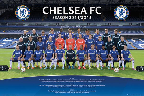 Poster, Quadro Chelsea FC - Team Photo 14/15 | Poster sul muro | 3+1 ...