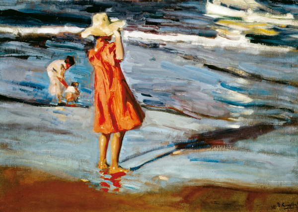 Poster, Quadro Children on the Beach, Sorolla y Bastida, Joaquin ...