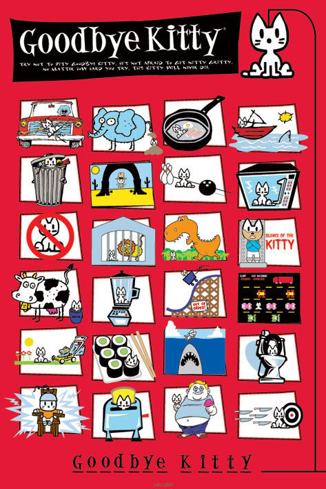 Plakat D&G - goodbye kitty | Poster an der Wand | 3+1 GRATIS | Europosters