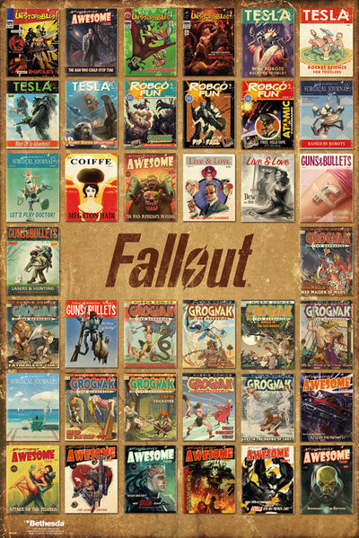 Poster, Quadro Fallout 4 - Magazine Compilation | Poster sul muro | 3+1 ...