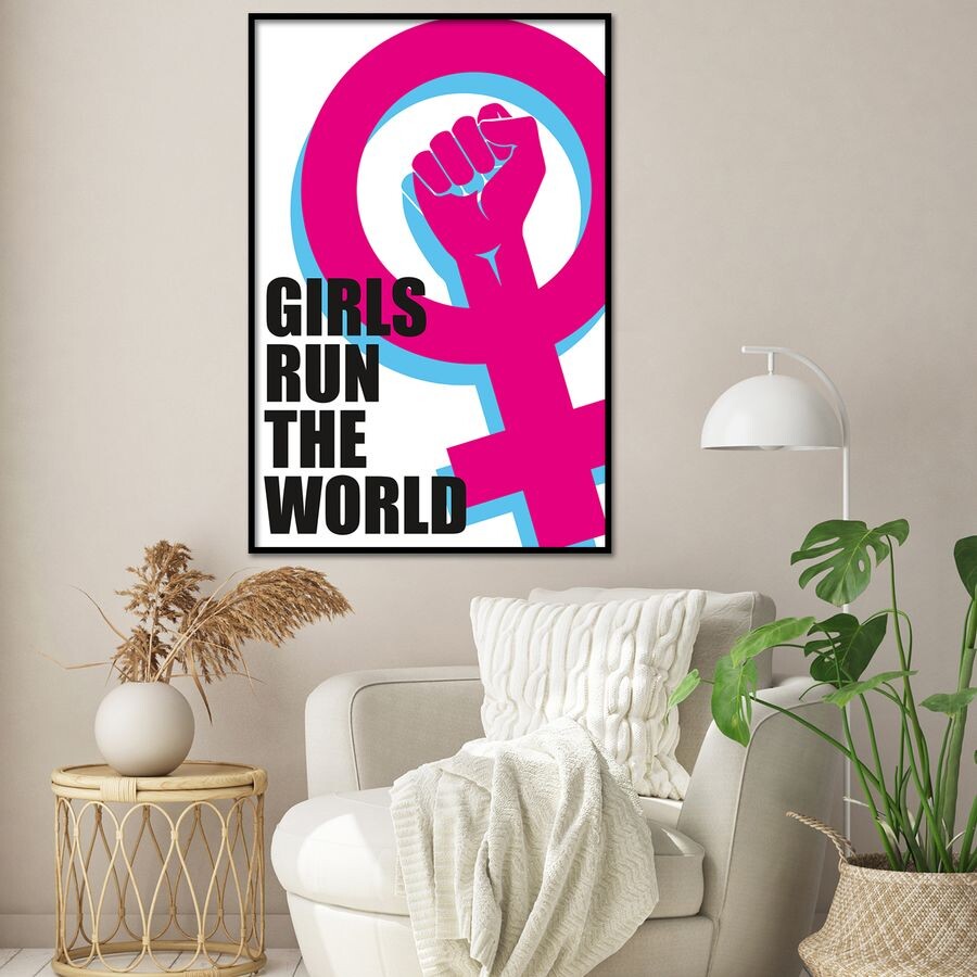 Plakat Girls run the World | Poster an der Wand | 3+1 GRATIS | Europosters