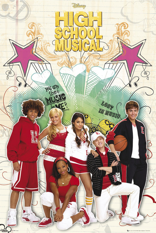 Poster, Quadro HIGH SCHOOL MUSICAL 2 - cast | Poster sul muro | 3+1 ...