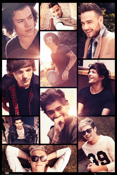 Poster, Quadro One Direction - Grid | Poster sul muro | 3+1 GRATIS ...