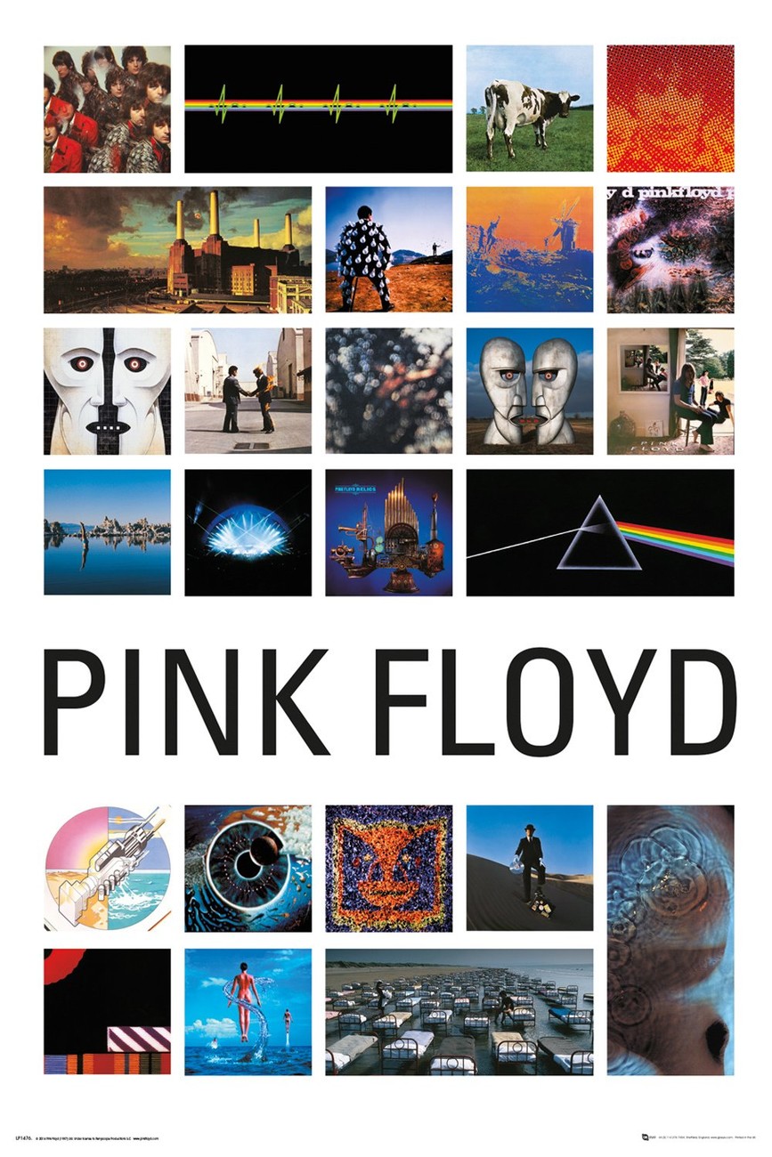 Plakat Pink Floyd - collage | Poster an der Wand | 3+1 GRATIS | Europosters