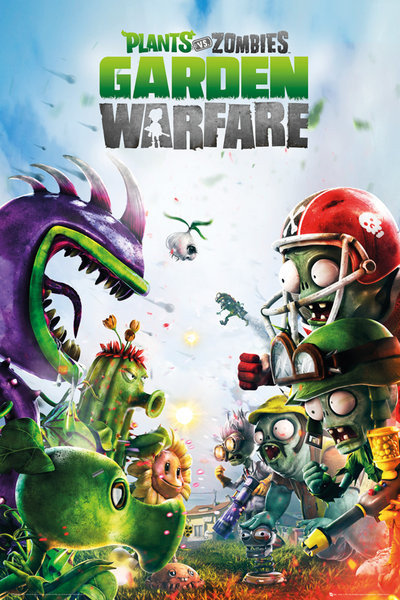 Plakat Plants vs Zombies - garden | Poster an der Wand | 3+1 GRATIS ...