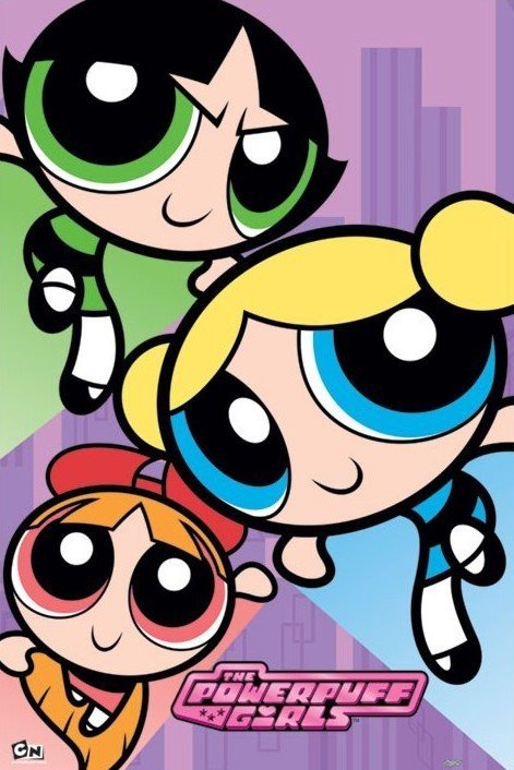 POWERPUFF GIRLS - fly Poster, Plakat | Kaufen bei Europosters
