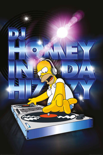 Poster, Quadro SIMPSONS - dj homey | Poster sul muro | 3+1 GRATIS ...