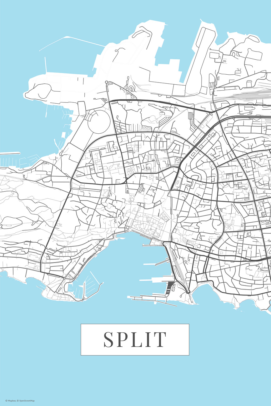 Plakat Split white | Poster an der Wand | 3+1 GRATIS | Europosters