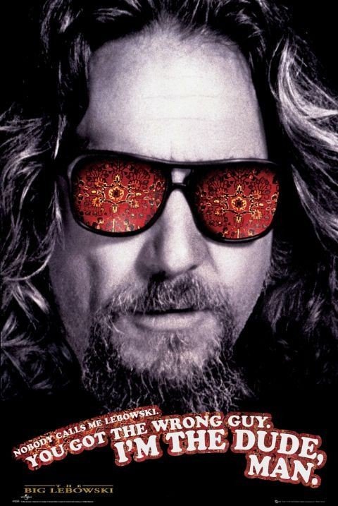 Plakat THE BIG LEBOWSKI - The Dude | Poster an der Wand | 3+1 GRATIS ...