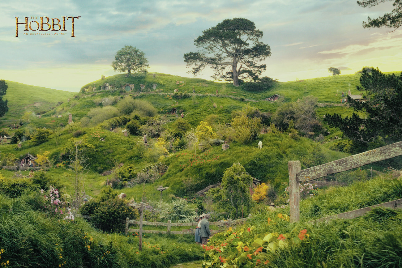 Plakat The Hobbit - Hobbiton | Poster an der Wand | 3+1 GRATIS ...