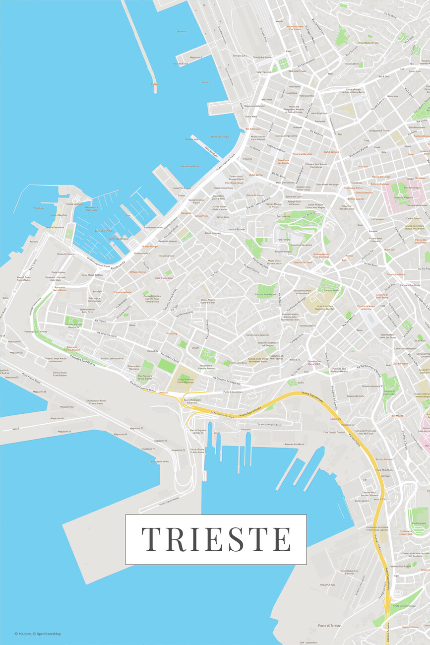 Poster, Quadro Trieste color | Poster sul muro | 3+1 GRATIS | Europosters