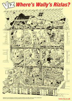 Plakat VIZ - Wally's Rizla's | Poster an der Wand | 3+1 GRATIS ...