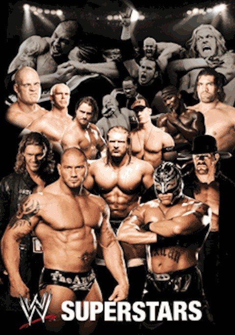 WWE - collage 3D 3D Poster, Kunstdruck bei EuroPosters