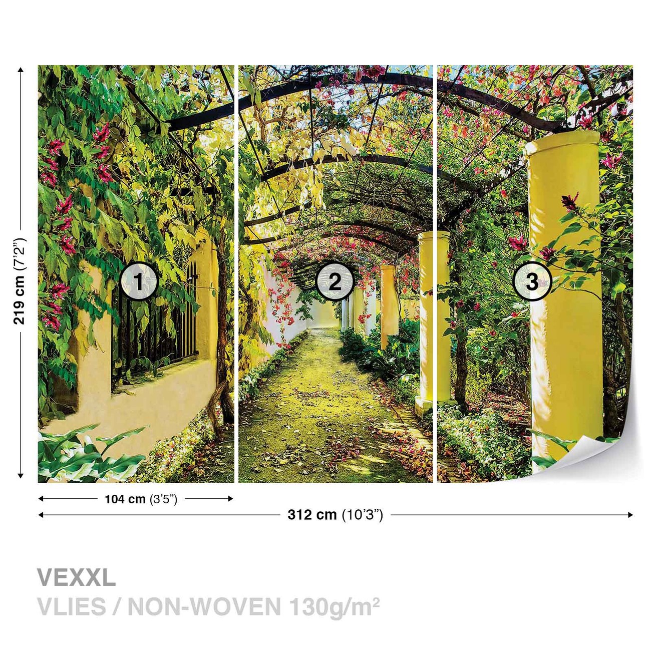 Fleurs Floral jardin Poster Mural, Papier peint | Acheter-le sur ...