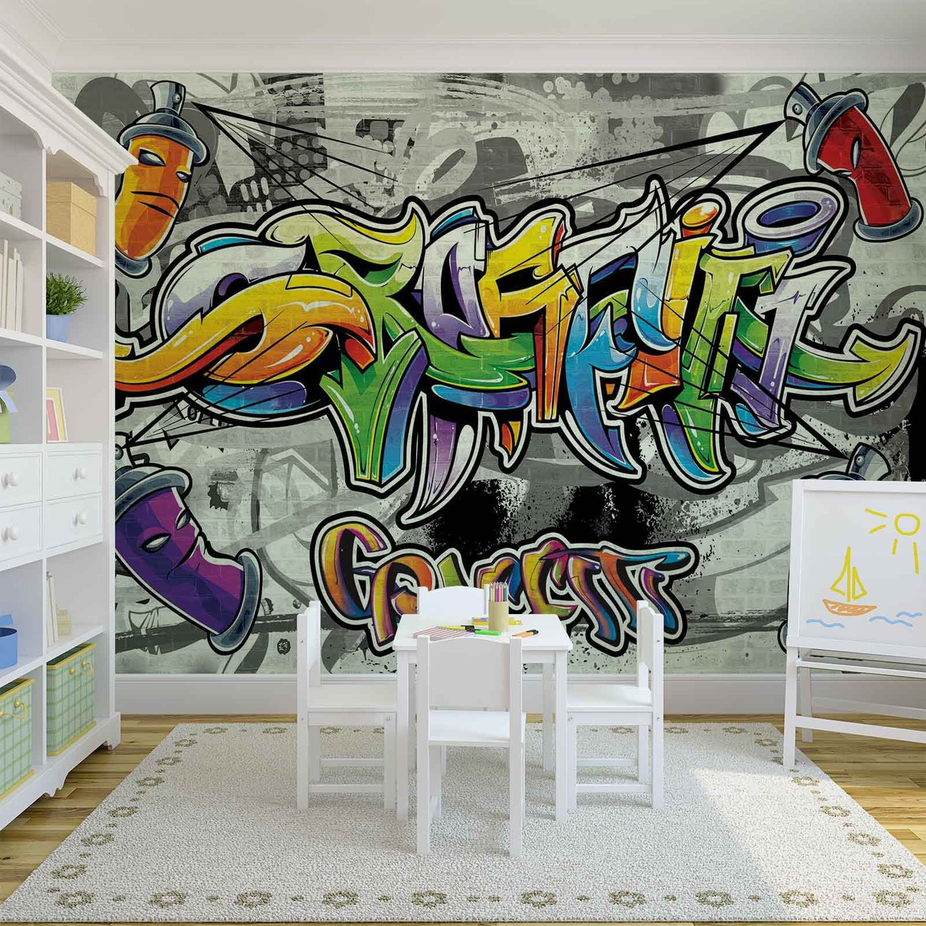 Graffiti Street Art Poster Mural, Papier peint | Acheter-le sur ...