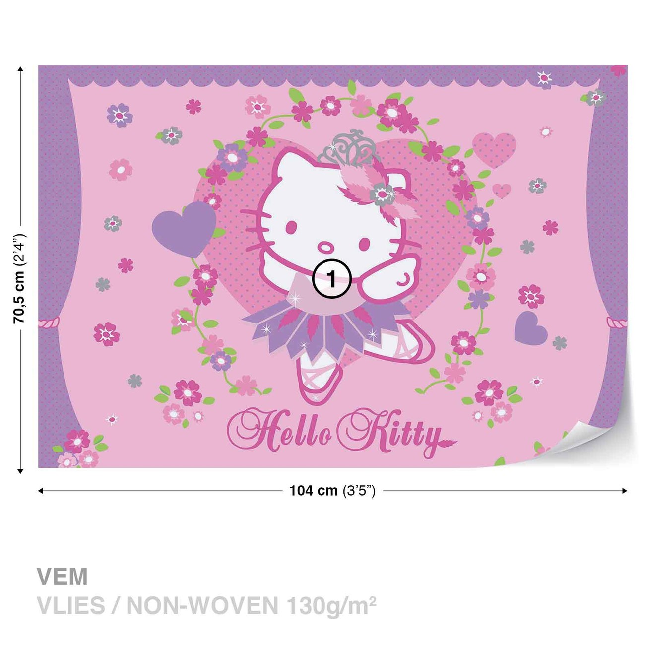 Hello Kitty Poster Mural, Papier peint | Acheter-le sur Europosters.fr