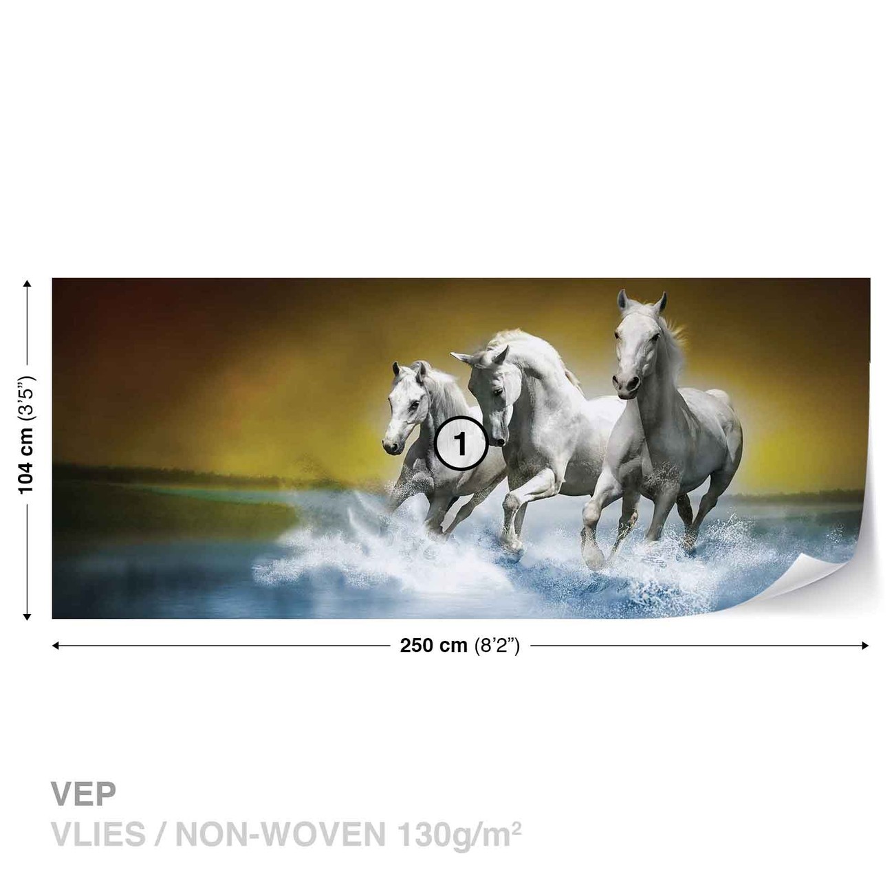 Les chevaux Poster Mural, Papier peint | Acheter-le sur Europosters.fr