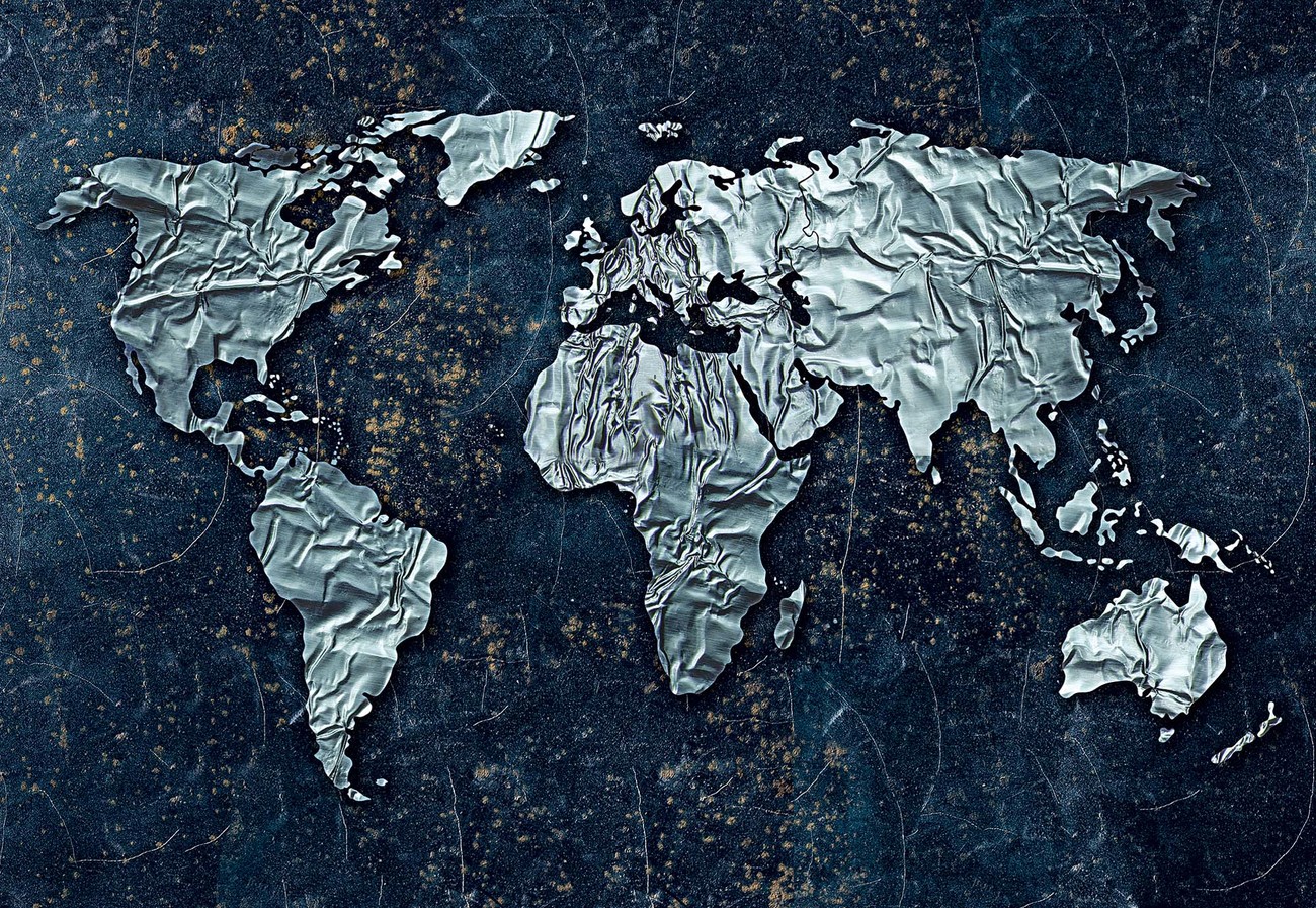 Modern 3D World Map Poster Mural, Papier peint | Acheter-le sur ...