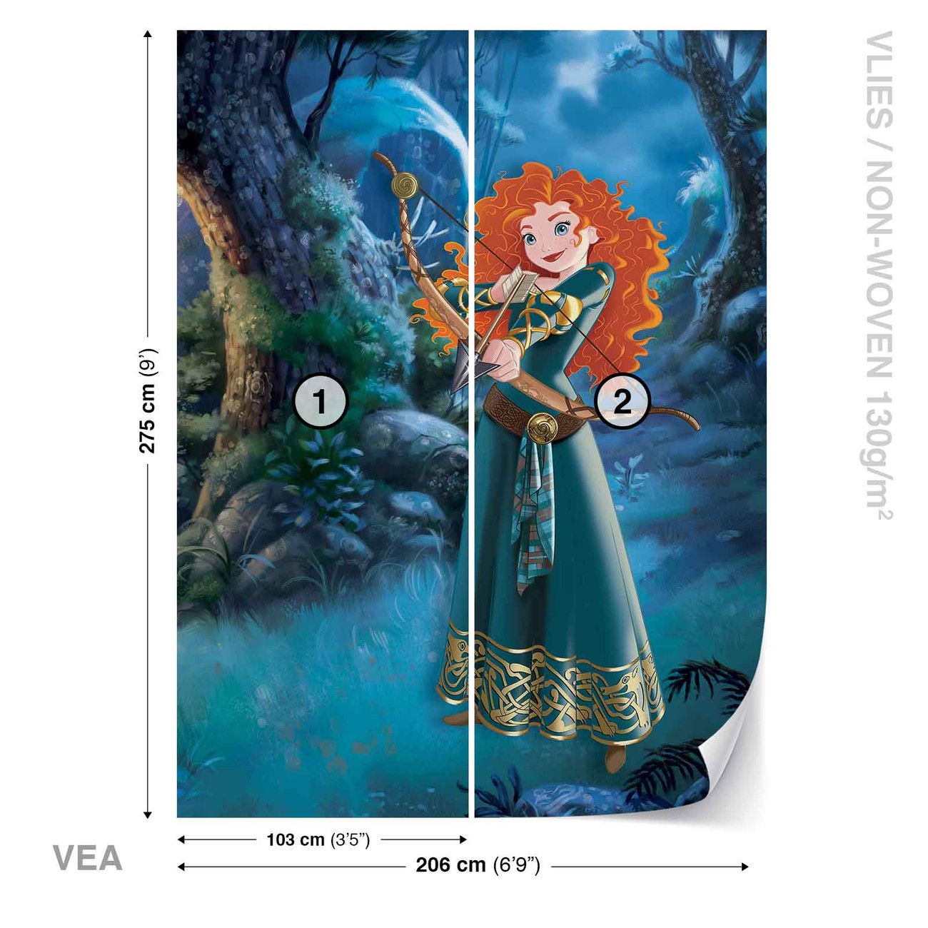 Princesses Disney Merida Brave Poster Mural, Papier peint | Acheter-le ...