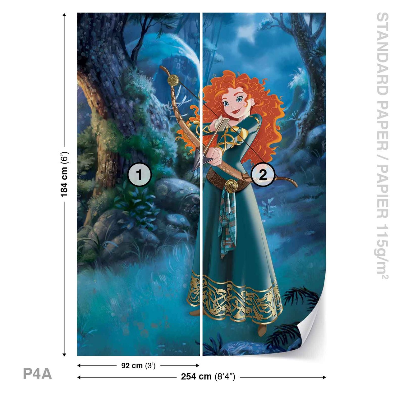 Princesses Disney Merida Brave Poster Mural, Papier peint | Acheter-le ...