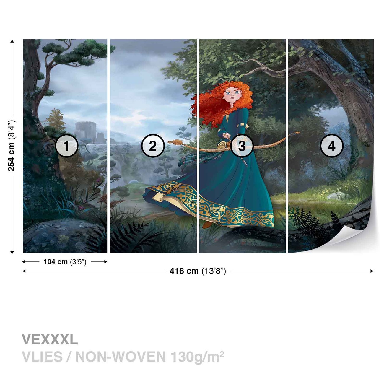 Princesses Disney Merida Brave Poster Mural, Papier peint | Acheter-le ...
