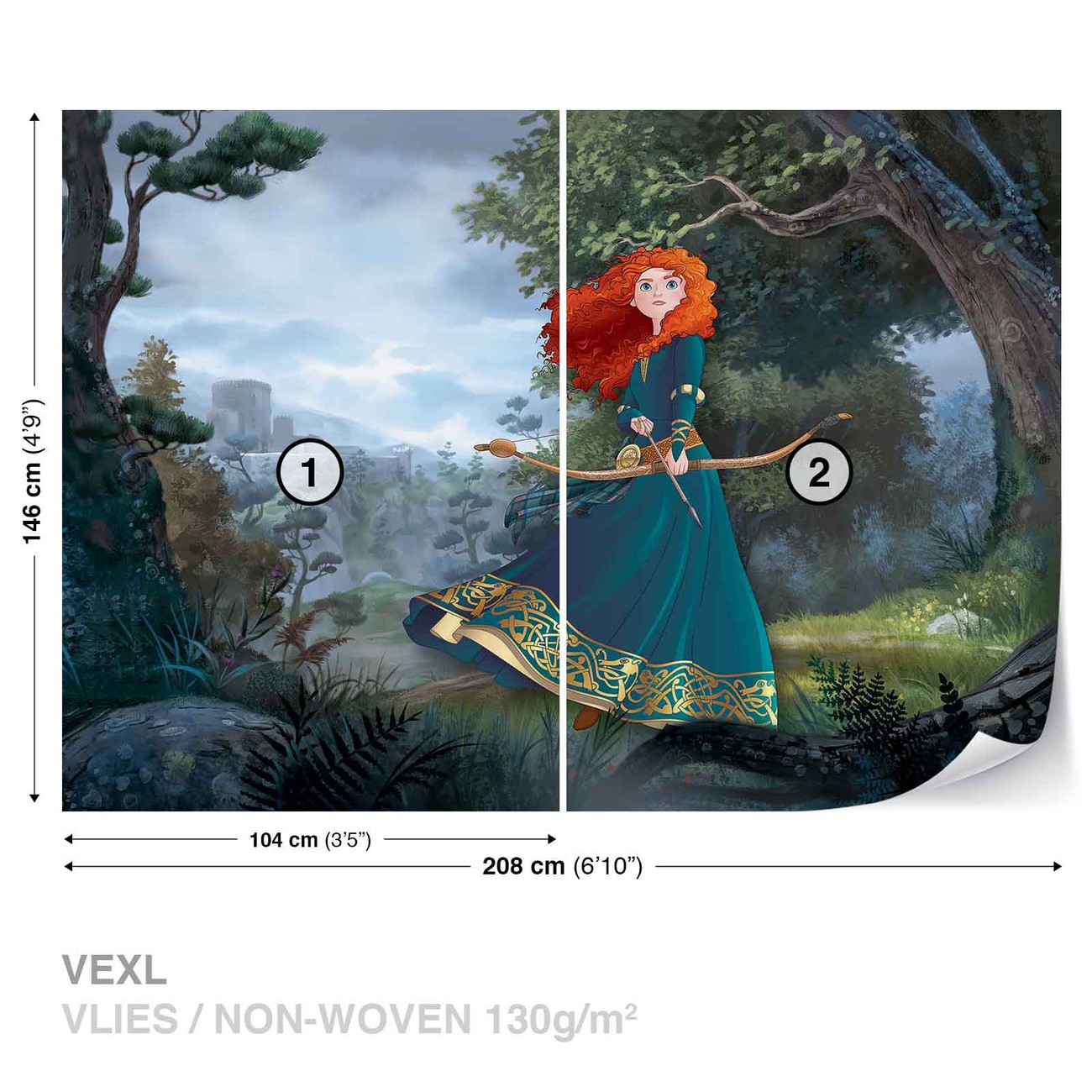 Princesses Disney Merida Brave Poster Mural, Papier peint | Acheter-le ...