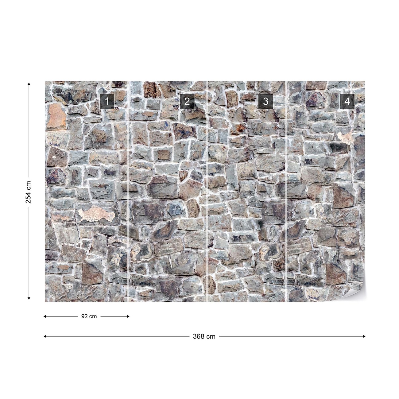 Stone Wall Poster Mural, Papier peint | Acheter-le sur Europosters.fr