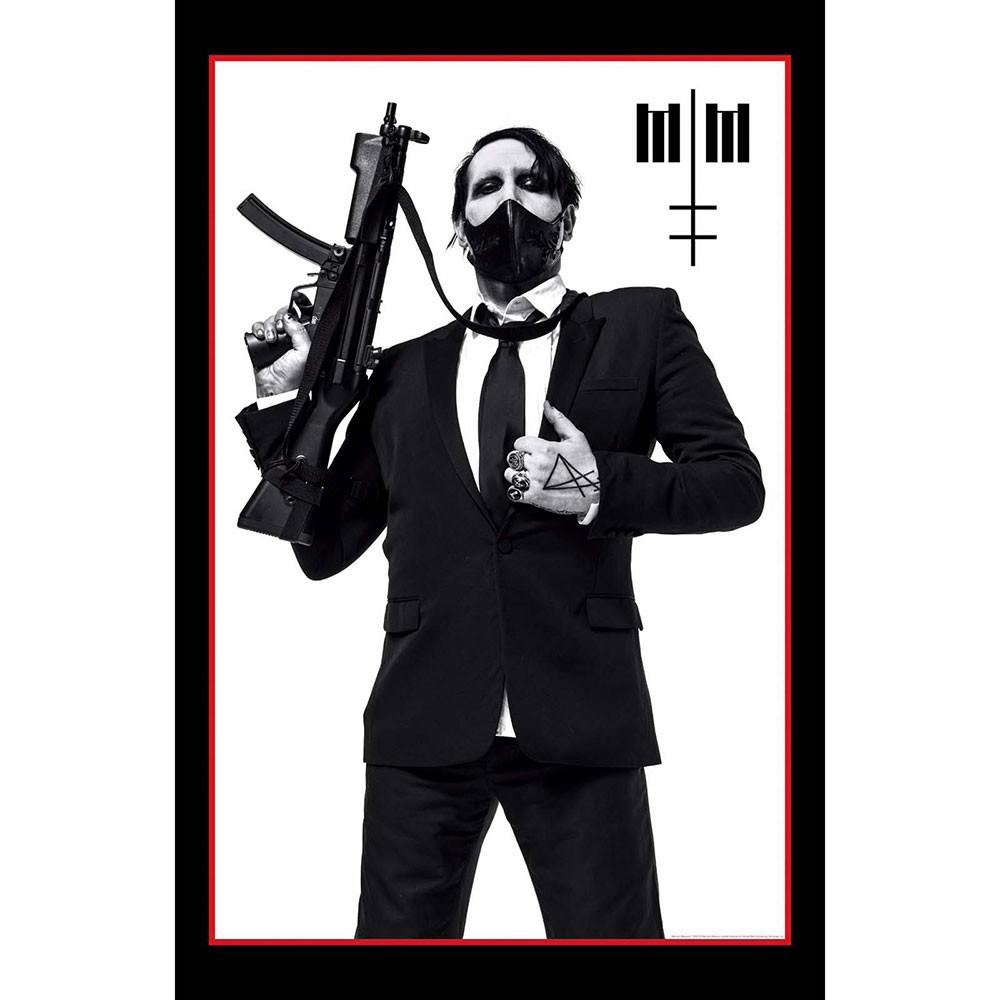 Posters textil Marilyn Manson - Machine Gun Posters.es