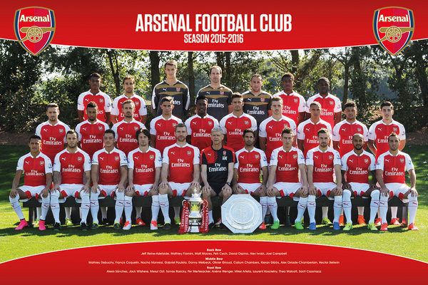 Arsenal FC - Team Photo 15/16 Póster, Lámina | Compra en Posters.es