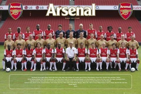 Arsenal - Team photo 07/08 Póster, Lámina | Compra en Posters.es