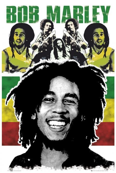 Rastafarian Bob Marley Bob Marley Reggea Rasta Color Edition By