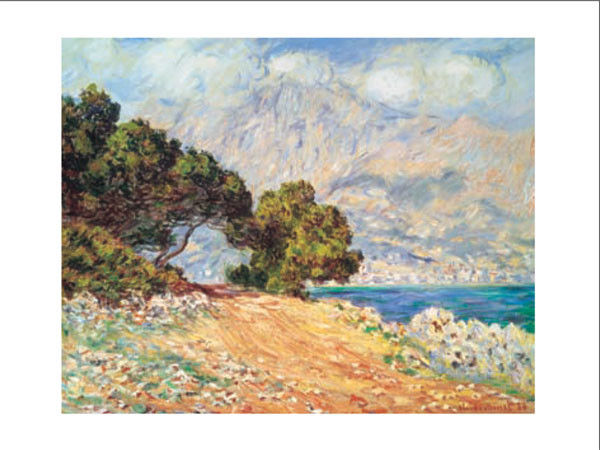 Kunstdruck Claude Monet - Cap Martin , Near Menton | Poster, Wandbilder ...