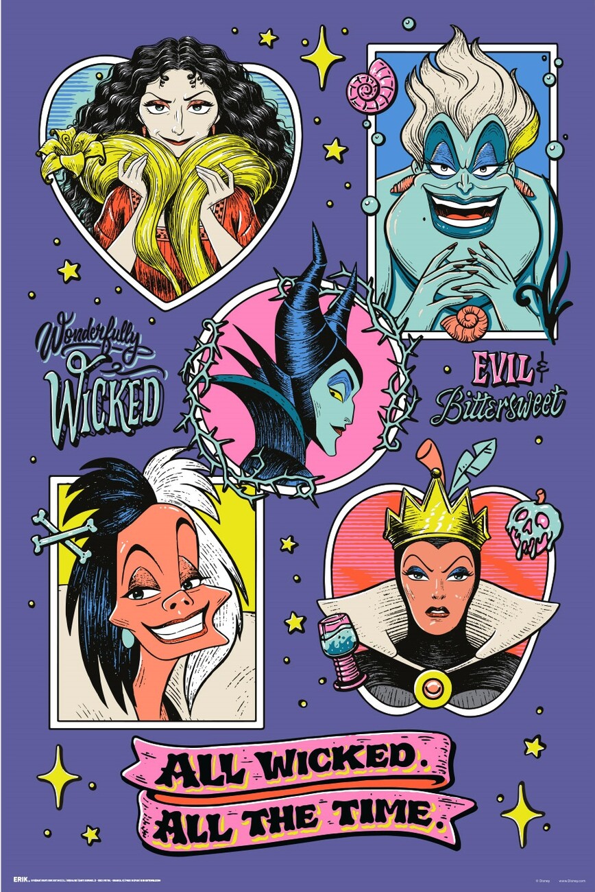 Disney - Villains Póster, Lámina | Compra en Posters.es