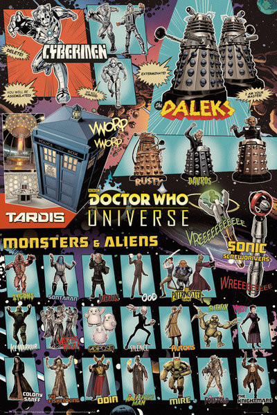 Doctor Who Characters Póster Lámina Compra En Posters Es