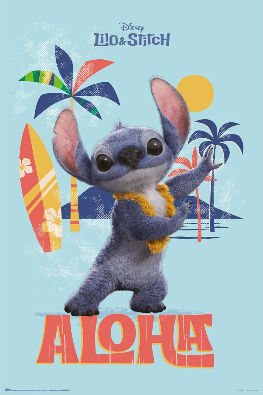 Lilo & Stitch - Stitch Aloha Póster, Lámina | Compra en Posters.es
