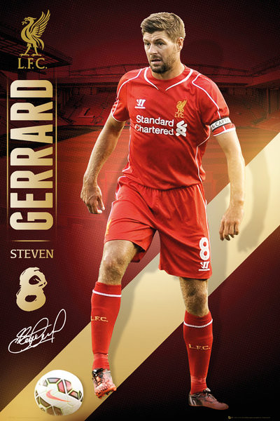 Liverpool FC - Gerrard 14/15 Póster, Lámina | Compra en Posters.es