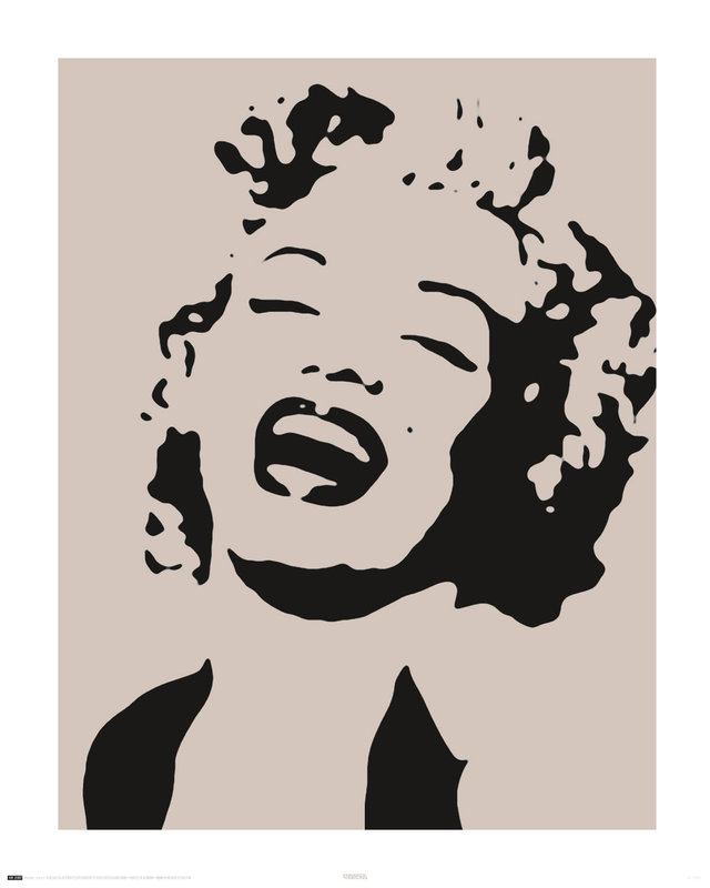 Pop Art Marilyn Monroe Stencil Stencil Pop Art Marilyn Monroe Etsy