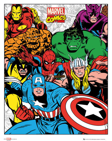MARVEL - group Póster, Lámina | Compra en Posters.es