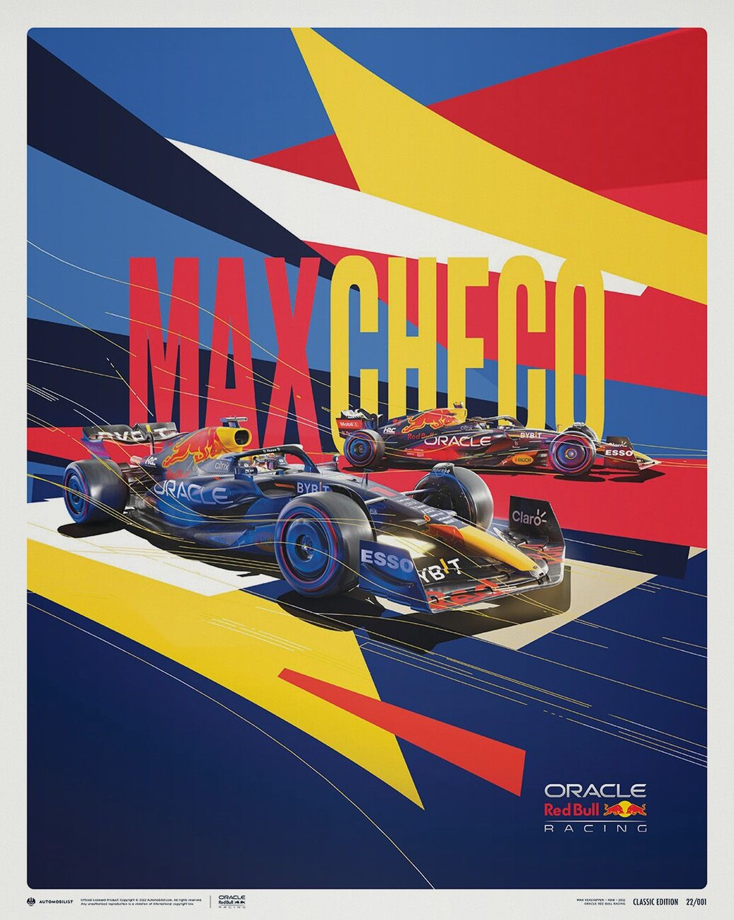 Kunstdruck Oracle Red Bull Racing - Team - 2022 | Poster, Wandbilder | Europosters