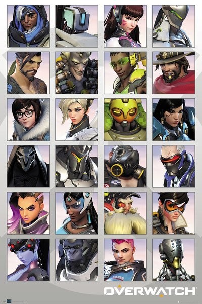 Overwatch - Character Portraits Póster, Lámina | Compra en Posters.es
