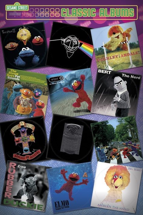SESAME STREET - classic albums Póster, Lámina | Compra en Posters.es