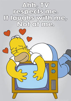 THE SIMPSONS - tv respect Póster, Lámina | Compra en Posters.es