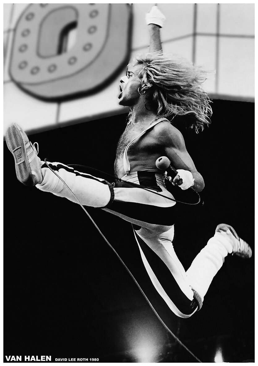 Van Halen - David Lee Roth 1980 Póster, Lámina | Compra en Posters.es
