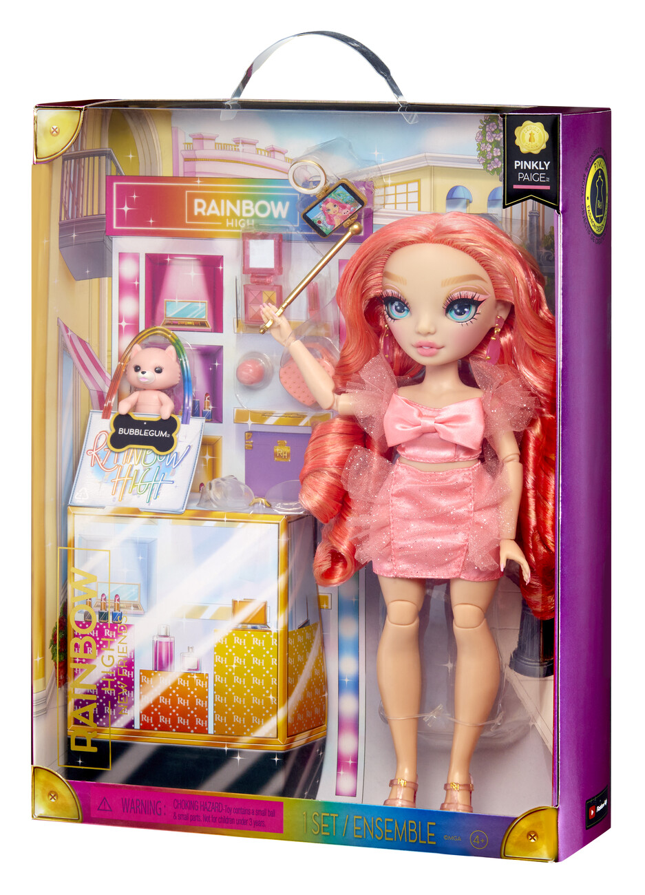 Giocattolo Rainbow High New Friends Fashion Doll- Pinkly Paige (Pink ...