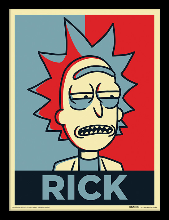 Rick & Morty - Rick Campaign Framed poster | Buy at UKposters